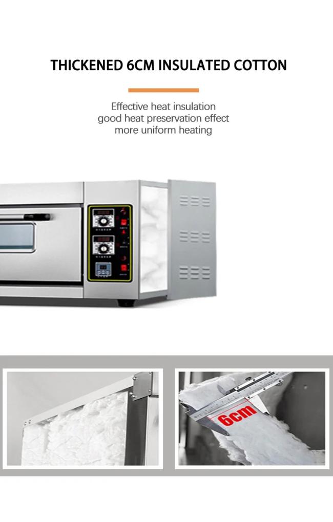 OEM Bakery Kitchen Catering Equipment 3 Deck 9 Trays Bread Cake Pizza Baking Machine Oven
