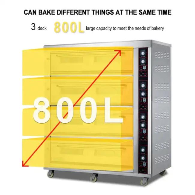 High-Quality Gas Baking Bakery Oven with Computer Board