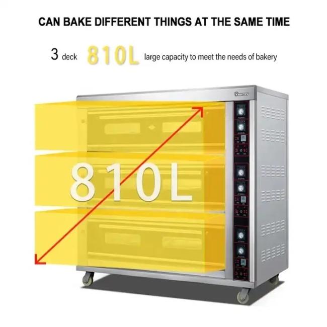 Energy-Efficient Gas Oven with Digital Control and Convection Mode 3 Layer 6 Tryas Baking Oven