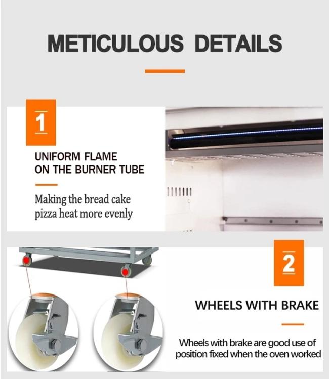 Energy-Efficient Gas Oven with Digital Control and Convection Mode 3 Layer 6 Tryas Baking Oven