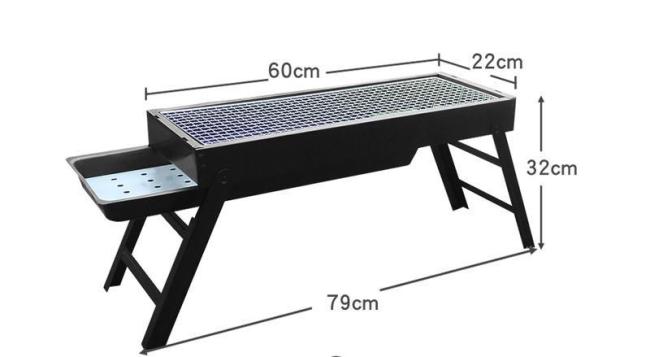 Non-Stick Coating BBQ Grill for Long Term Use Outdoor Camping Barbecue Oven Furnace