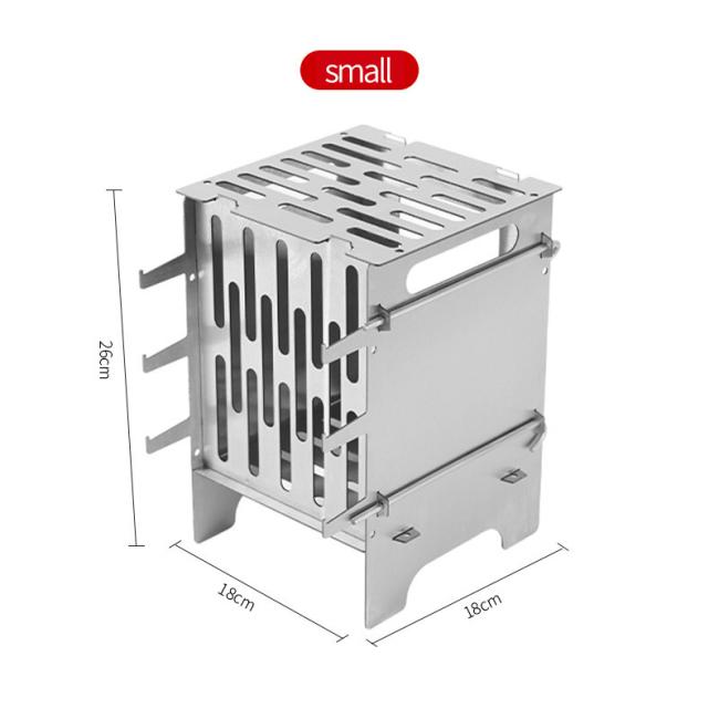 Portable Stainless Steel BBQ Grill Camping Stove Barbecue