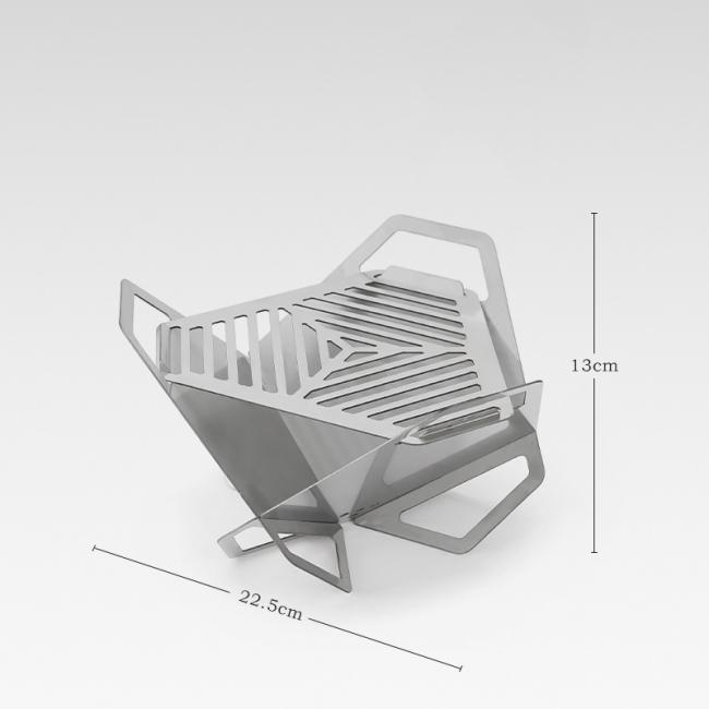 Food Grade Non-Stick Stainless Steel Foldable Camping Grill Stove