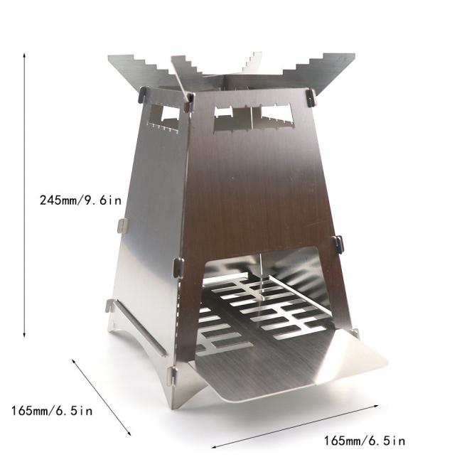Food Grade Non-Stick Stainless Steel Foldable Camping Grill Stove