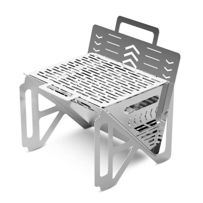 Portable Camping BBQ Grill with Custom Mantel