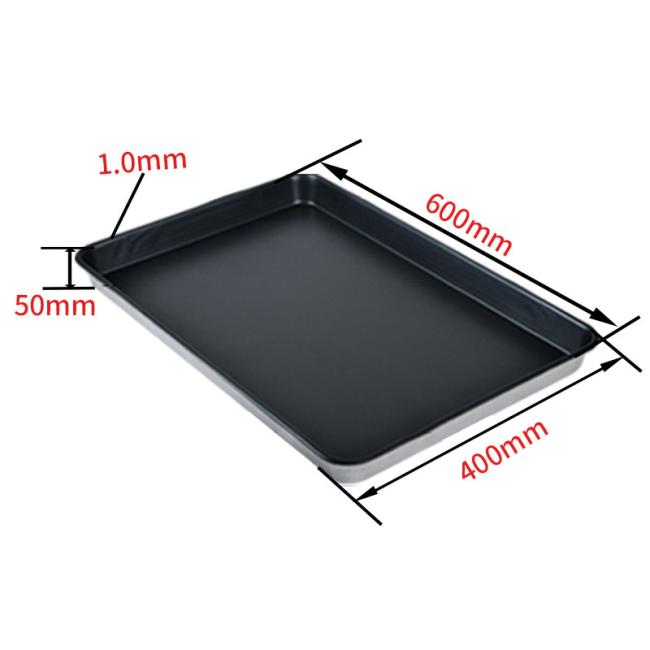 600*400*20mm Rectangular Round Edge Commercial Baking Oven Tray