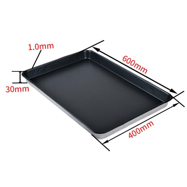 600*400*20mm Rectangular Round Edge Commercial Baking Oven Tray