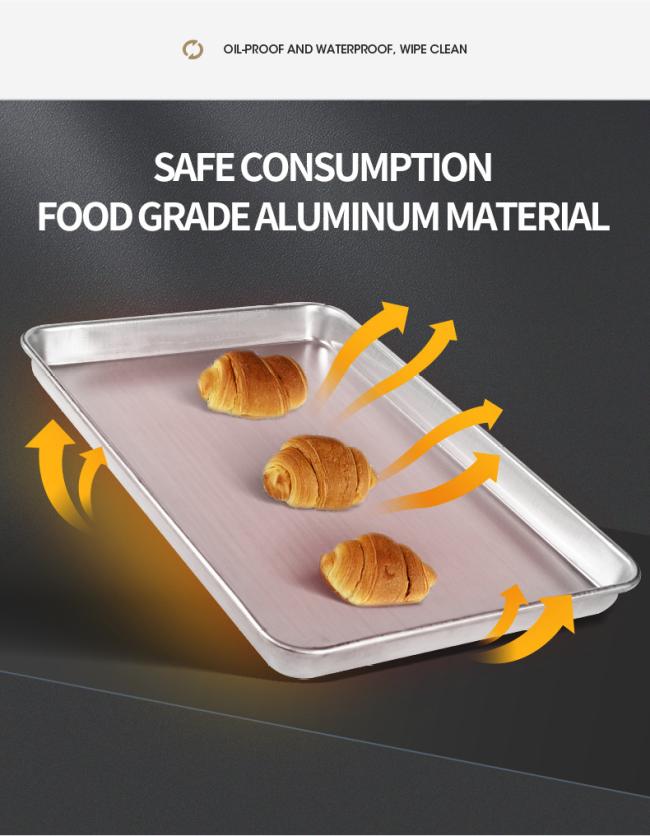 600*400*20mm Rectangular Round Edge Commercial Baking Oven Tray