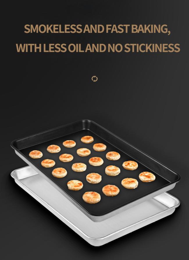 600*400*20mm Rectangular Round Edge Commercial Baking Oven Tray