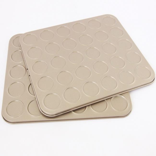 Bakeware Kitchenware Baking Pans Carbon Steel Non Stick Round Cupcake Muffin Pan Macaron Baking Pan
