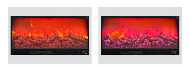 High Brightness LED Lights Simulate Flame Electronic Fireplace