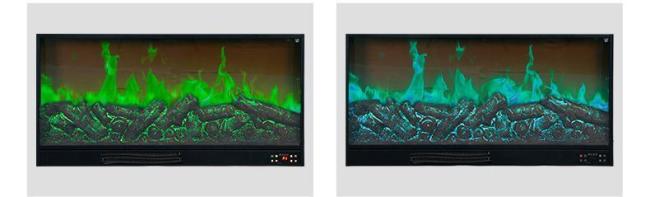 LED Simulation Flame 3D Electronic Fireplace Recessed Ambient Light TV Cabinet Decoration Indoor Heater Fireplace