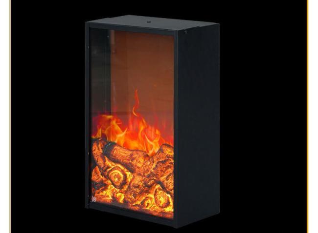 Electric Wall Fireplace with Realistic Heating Simulation