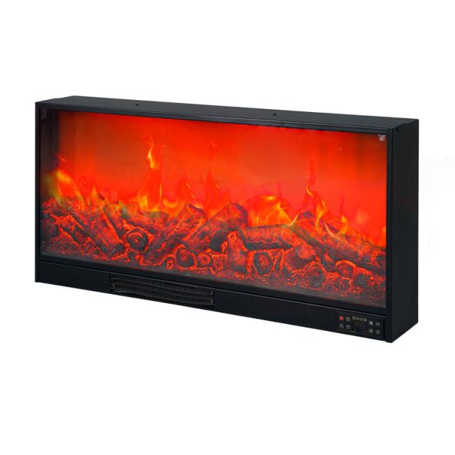 Electric Wall Fireplace with Realistic Heating Simulation