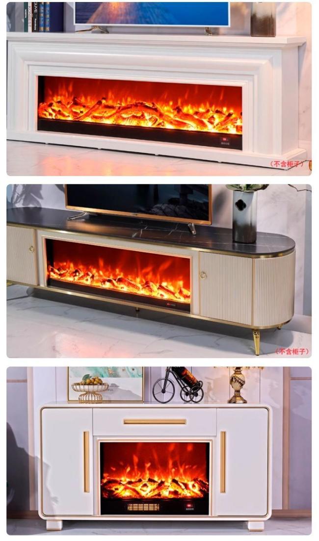 Cozy Atmosphere Wood Fireplace Electric Heater