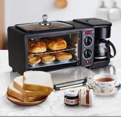 Cina Multifunzione 3 in 1 Macchine per la colazione Forno elettrico Padella per la frittura Macchina per il caffè versatile in vendita