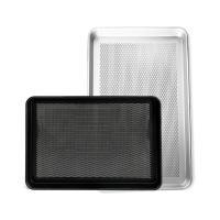 China Rectangle Serving Tray For Baking Pan Hollow Design And Customizable for sale