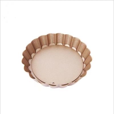 China 4 - Inch Round Lace Border Fruit Pie Pastry Non - Stick Removable Bottom Baking Mold à venda