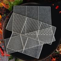China Custom Size Rectangular Barbecue Grill Net Mesh Netting with 2% Nickel Plating Grill for sale