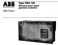 China ABB RLHC100 RK682000-BA Relay Unit Module REG 100 Microprocessor Generator Protection for sale