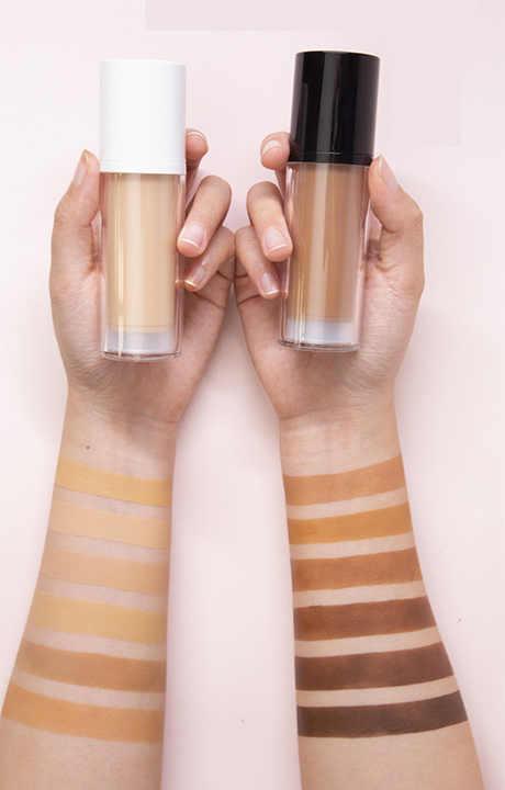 Natural Mineral Face Cream Foundation Custom Your Logo Full Coverage Face Makeup Matte Finish Liquid Creamy Concealer Foundation