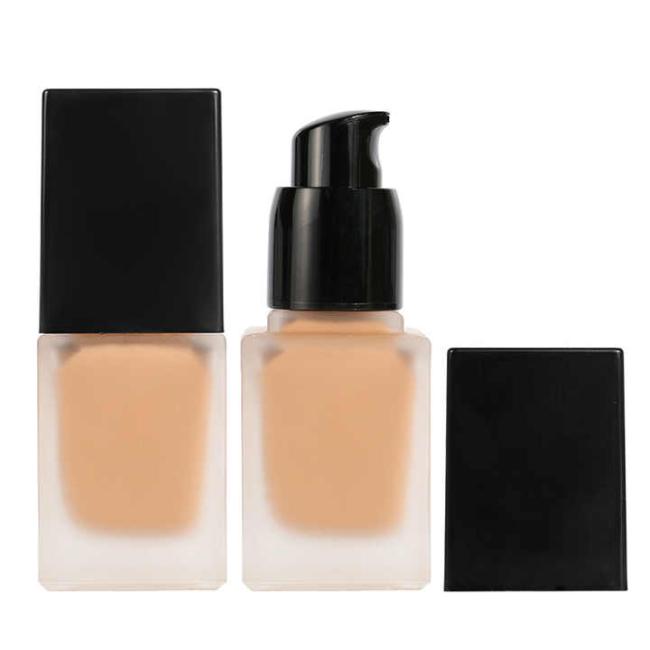 High Quality 10 Shades Square Tube Makeup Foundation Full Coverage Private Label Concealer Waterproof Matte Liquid Foundation