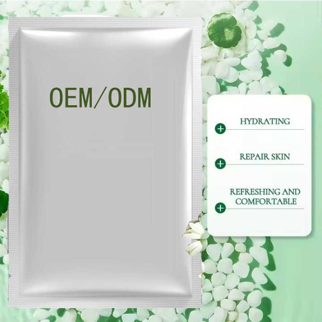 Luxury OEM ODM Natural Herbal Collagen Facial Mask Sheet Vegan Rose Water Face Mask Sheet Soothing Moisturizing and Brightening