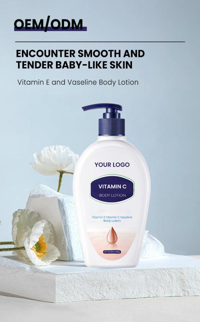 Hydrating moisturizing lotion bottle presentation