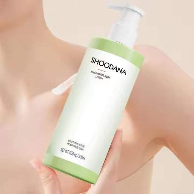 Body care product application demonstration