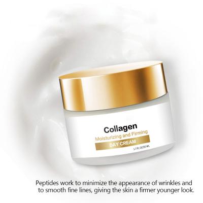 China OEM Face Cream Peptides Hydrate Firming Day Night Collagen Liquid for sale