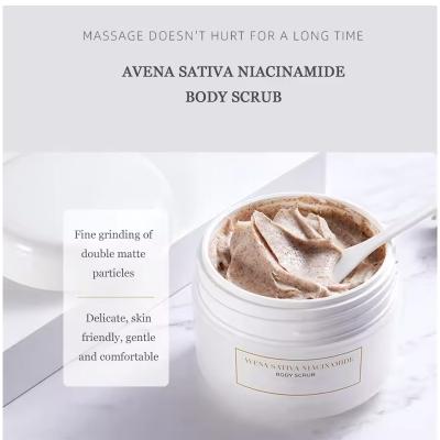 China Natural Organic Oat Niacinamide Body Scrub Exfoliating Anti Aging Cellulite Dead Scrub for sale