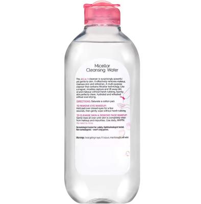 Cina Acqua naturale per la pulizia del trucco Acqua micellare tutto in uno per la pelle grassa in vendita