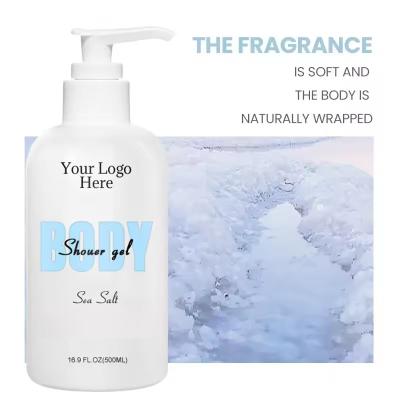 Cina Sbiancante Nutritivo Pulito corpo Scrub pelle idratante rinfrescante sale marino gel doccia in vendita