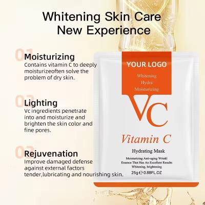 China Anti Aging Hyaluronic Acid  Face Mask Whitening Transparent Facial Vitamin C Mask for sale