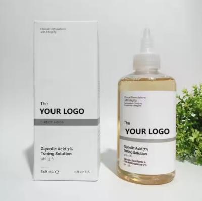 China Face Skin Care 7% Glycolic Acid Fruit Acid Serum Moisturizing Hydrate Remove Blackheads Toner for sale