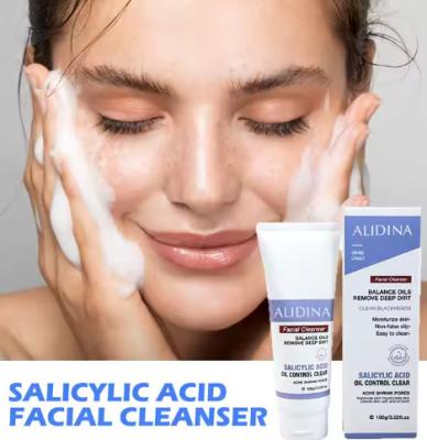 China Wholesale Salicylic Acid Deep Cleaning Organic Skincare Cleanser Hydrating Cleansing Face Wash Soothing All Skin for sale