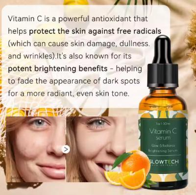 Cina Ingrosso Brightening Anti-spots Vc Siero Bellezza Vitamina C Siero Facciale Cina Cura Personale Femminile OEM ODM Servizio di etichetta privata in vendita