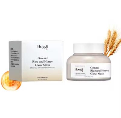 China Private Label Moisturizing Hydrating Care Nourishing Facial Skin Glow Rice Honey Moisturizing Mask for sale
