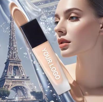 China Women's Full Coverage Natural Mineral Liquid Foundation Wholesale Waterproof Concealer Sunscreen Cream Dark Light Loose Makeup for sale