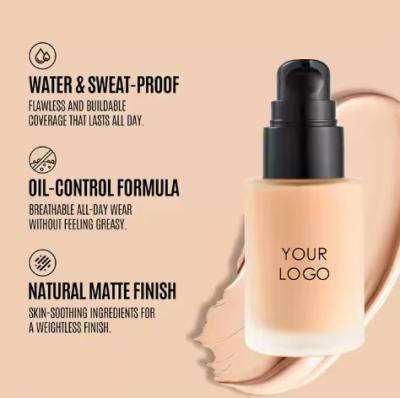 Cina Fondazione liquida vegana a lunga durata di OEM Waterproof Face Matte SPF30 Fondazione Concealer Concealer in vendita