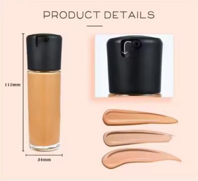 Cina Marchio privato Makeup Oil Vegan Humidity Free Matte Foundation Full Coverage Waterproof Liquid Foundation Al dettaglio in vendita