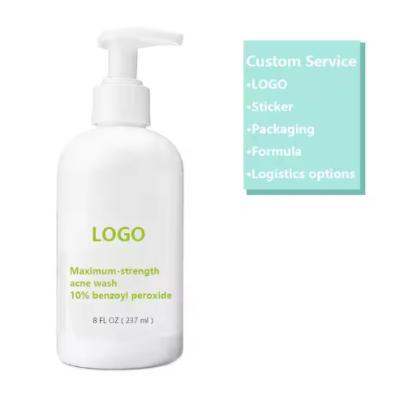 China OEM / ODM 10% Benzoylperoxide gezichtsreiniger Diep reiniging Acne verwijderen dode huid poriën Scrub Wassen Gezicht Reiniging Olie Controle Gezichtsverzorging Te koop