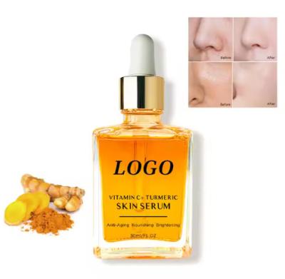 Cina OEM / ODM Best Sale Private Label Organico idratante per il viso olio di curcuma Zenzero Estratto Sero di illuminazione del viso in vendita
