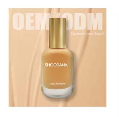 Cina OEM / ODM Fondazione opaca impermeabile con copertura completa Ingredienti naturali Effetti sbiancanti Pelle scura minerale Liquid Makeup Concealer in vendita