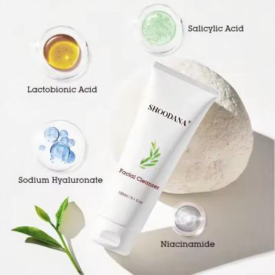 China ODM / OEM Private Label Face Wash Facial Cleanser Skin Makeup Removing Cleansing Whitening Hydrating Facial Cleanser for sale