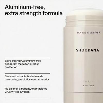 Cina ODM / OEM Private Label Gel di deodorante naturale per la pelle sensibile Vegan senza alluminio e senza bicarbonato di sodio per donne e uomini in vendita