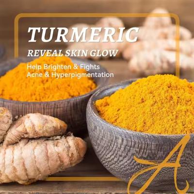 Cina ODM / OEM Personal Label Body Scrub Curcuma Scrub Vegan Curcuma Vitamina C Esfoliante Pelle sbiancante Brightening Curcuma Face Body Scrub in vendita