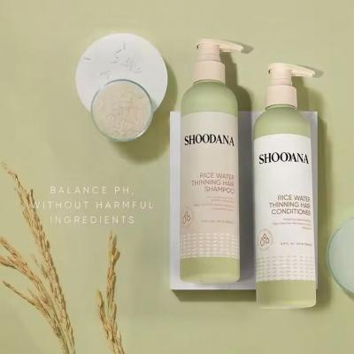 Cina Shampoo e balsamo per capelli all'acqua di riso idratante, biologico, anti-caduta, con marchio privato OEM / ODM, per la cura dei capelli per pelli grasse in vendita