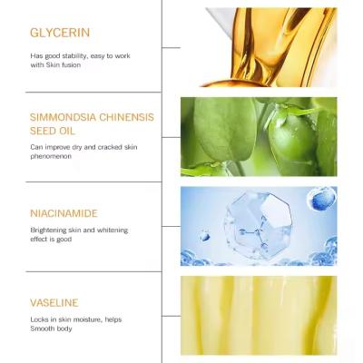 Cina ODM / OEM Lotion per il corpo Fabbrica 500ml Vitamina C Acido di frutta Lozione per il corpo sbiancante AHA idratante Brightening Lotion per il corpo all'ingrosso in vendita