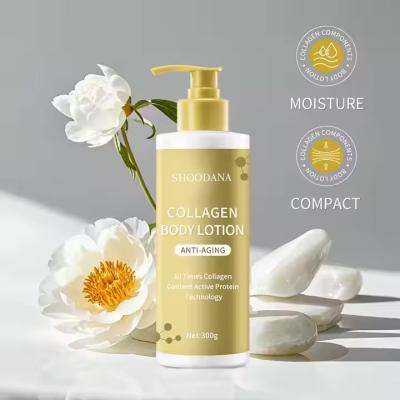 China Custom Soothing Whitening Body Cream 300g Moisturizing Antiaging Collagen Body Lotion for sale